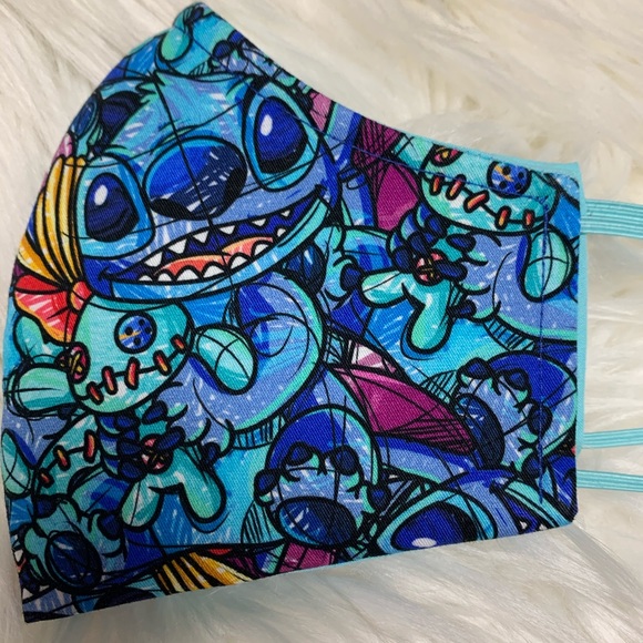 Hand Crafted | Accessories | Disney Lilo And Stitch Face Mask ...